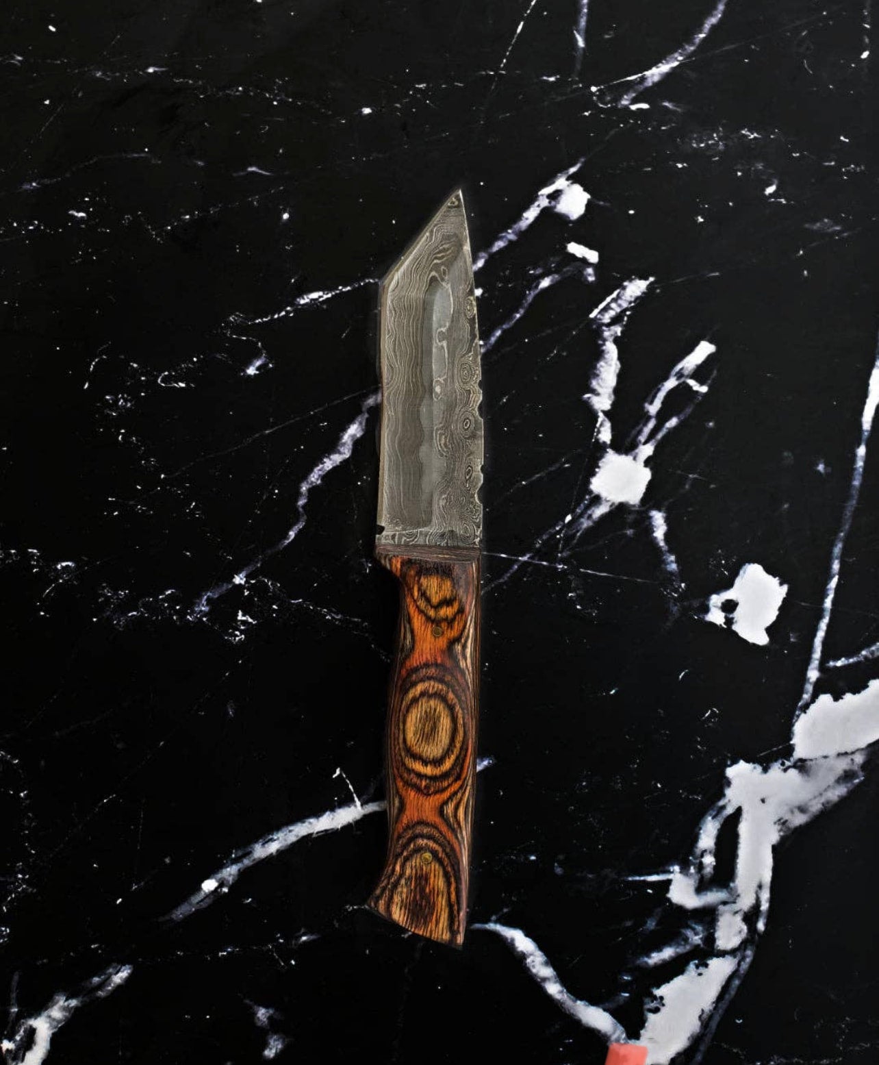 Carved Diamond wood Tanto Knife | Are you a Savage Soul?