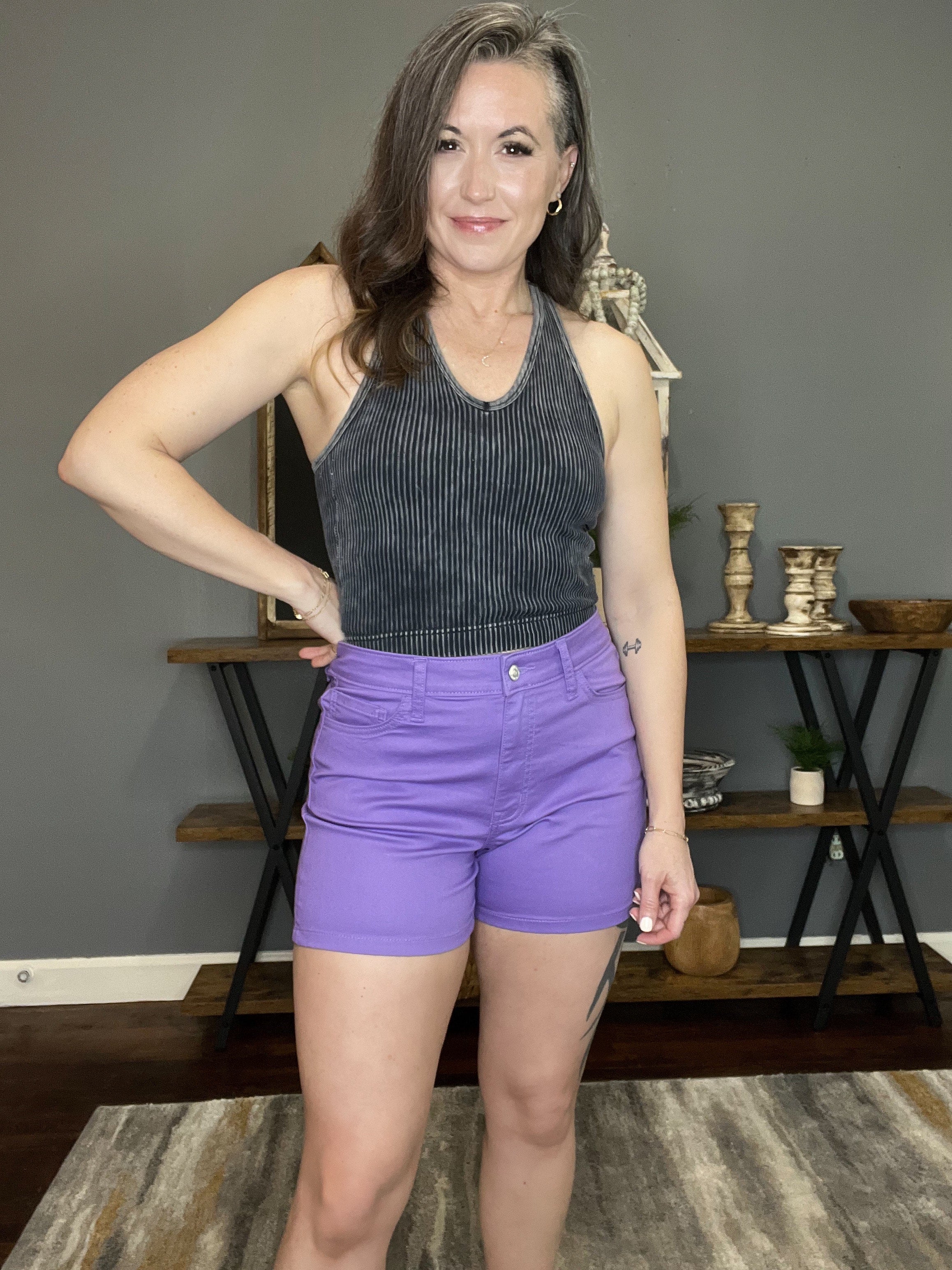 Gaby High Rise Color Splash Shorts | Are you a Savage Soul?